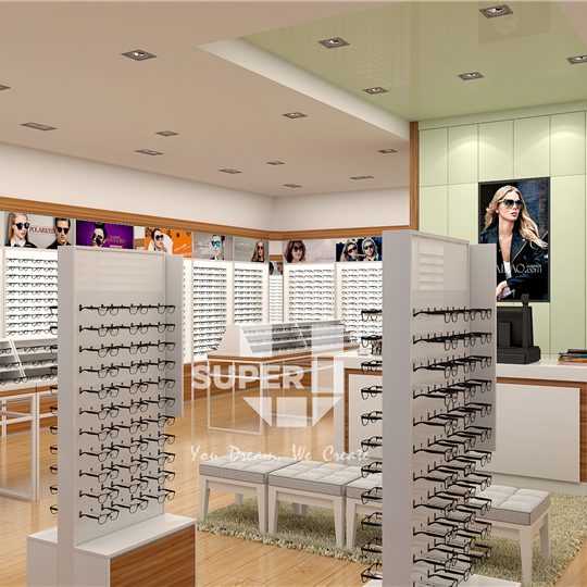 Wood Retail Optical Store Design - Eyewear Store Interior Design ...